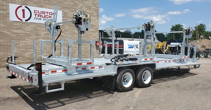 Reelstrong MRT3-8K Turret Base Three Reel Trailer – Custom Truck One Source