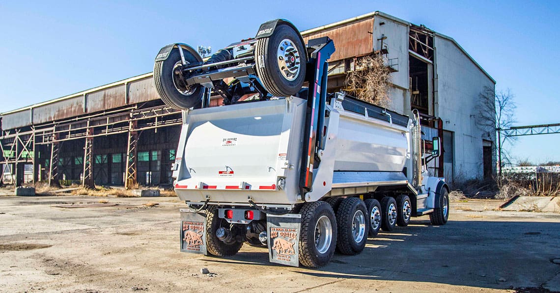 Quad Axle Super Dump on Peterbilt – Custom Truck One Source